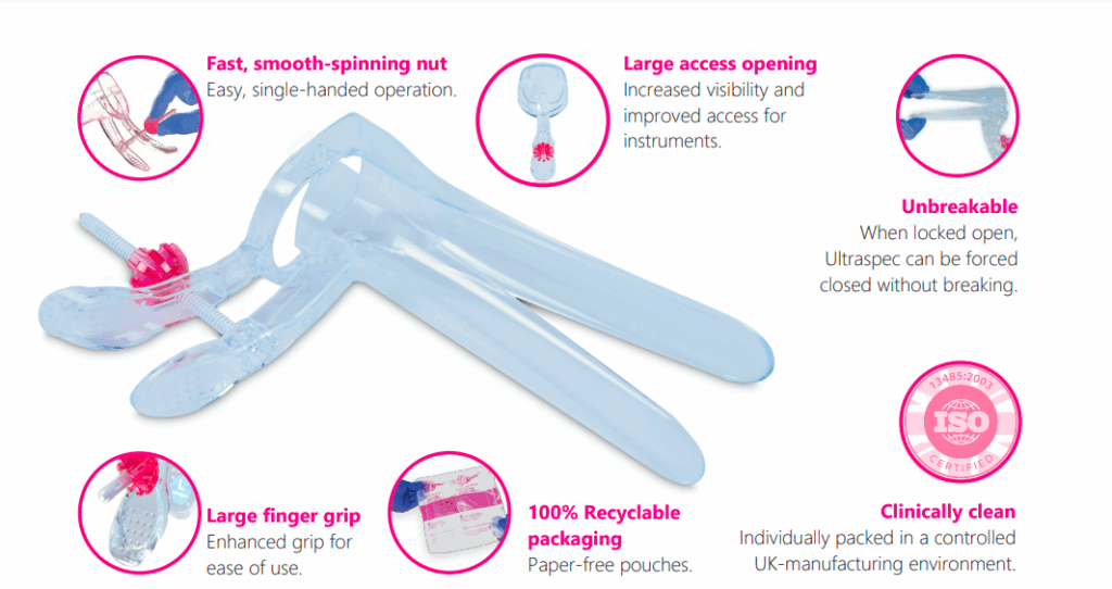 Ultraspec® Vaginal Disposable Vaginal Speculum (Pack of 25) - MK ...